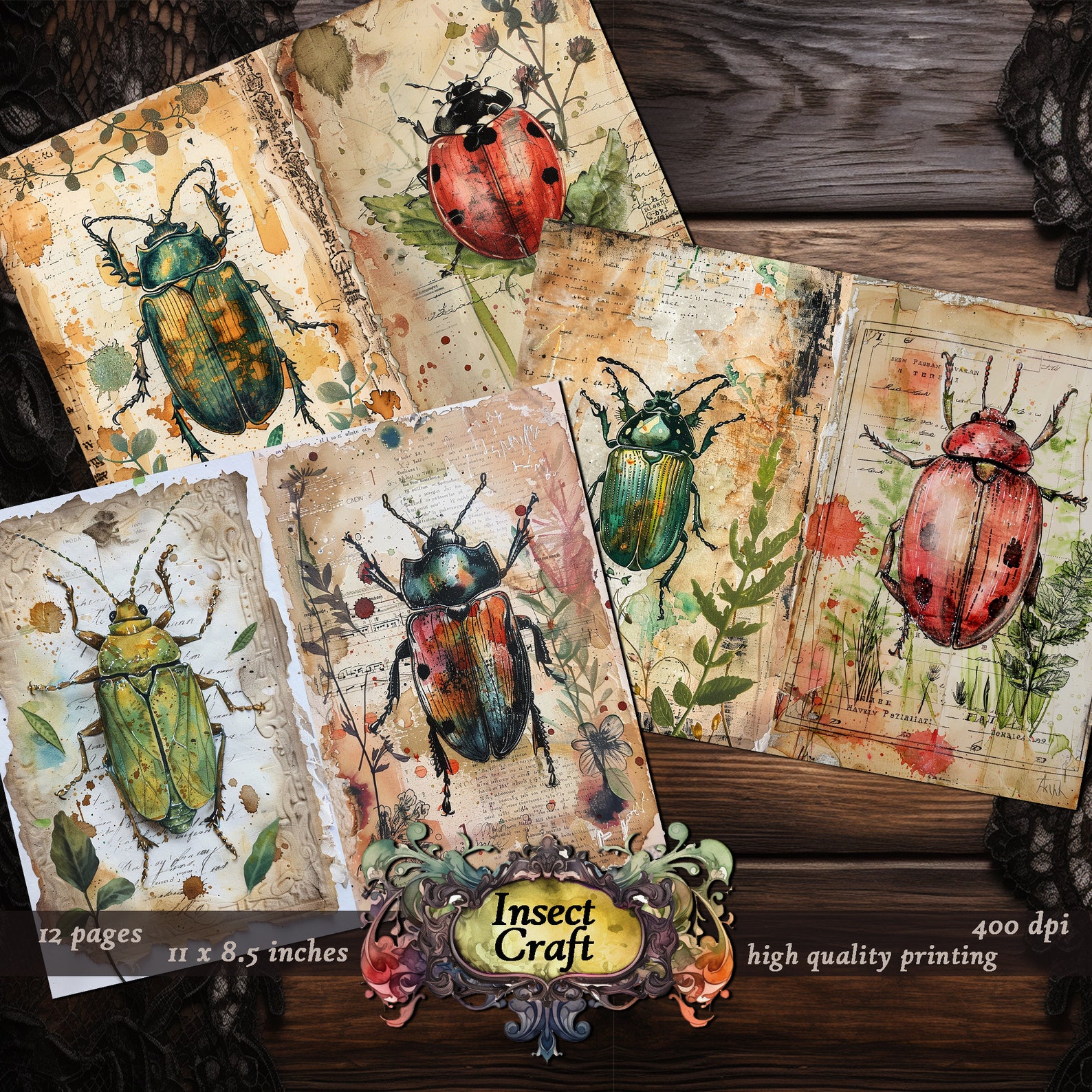 Insect Craft-bugging Out, Insect Junk Journal, Bug Printable ...