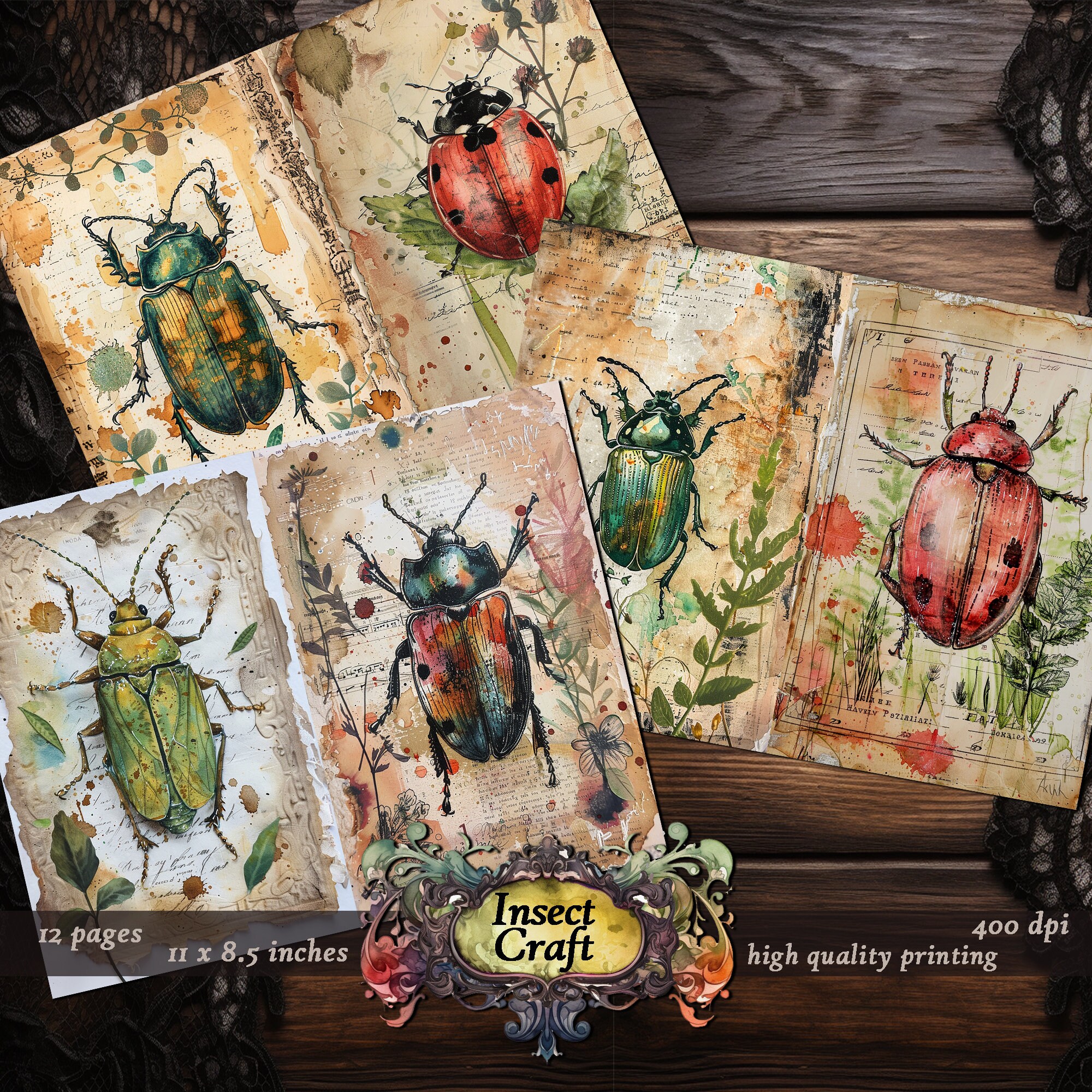 Insect Craft-bugging Out, Insect Junk Journal, Bug Printable ...