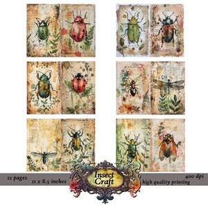Insect Craft-bugging Out, Insect Junk Journal, Bug Printable ...