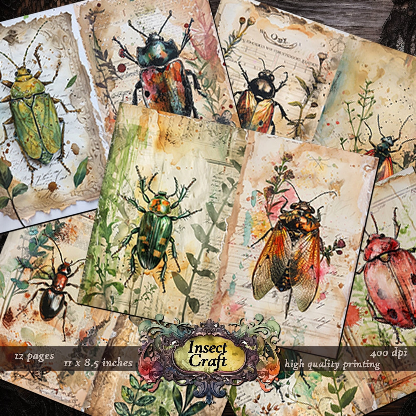 Insect Craft-bugging Out, Insect Junk Journal, Bug Printable ...