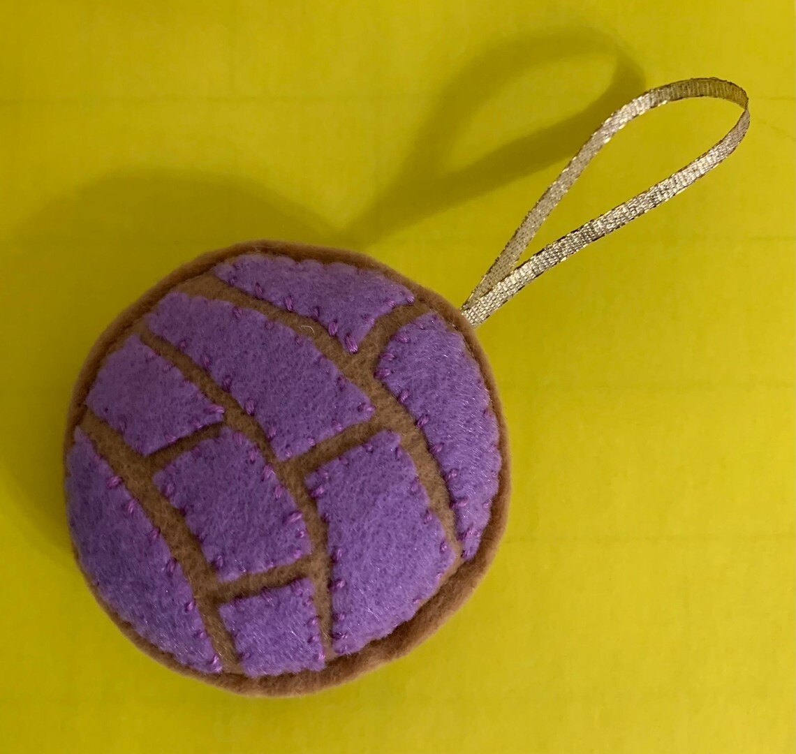 Sweet Felt Concha Pan Dulce- 4 Mini Ornament Set, Ready to Ship - Etsy