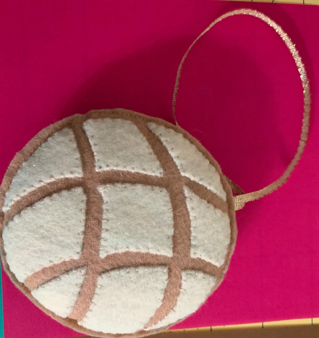 Sweet Felt Concha Pan Dulce Ornament- Cream Version - Etsy