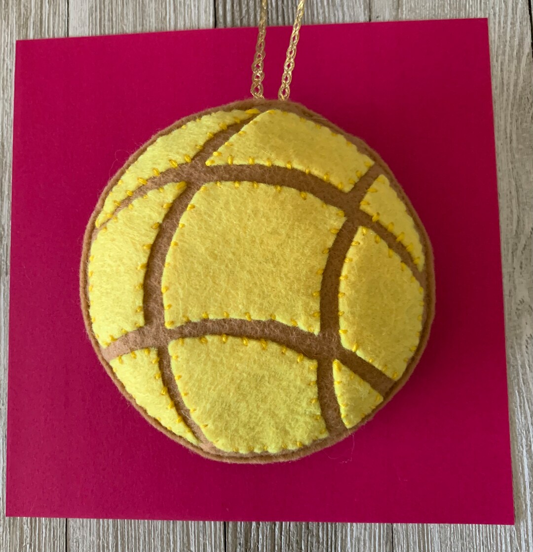 Sweet Felt Concha Pan Dulce Ornament Yellow Version - Etsy