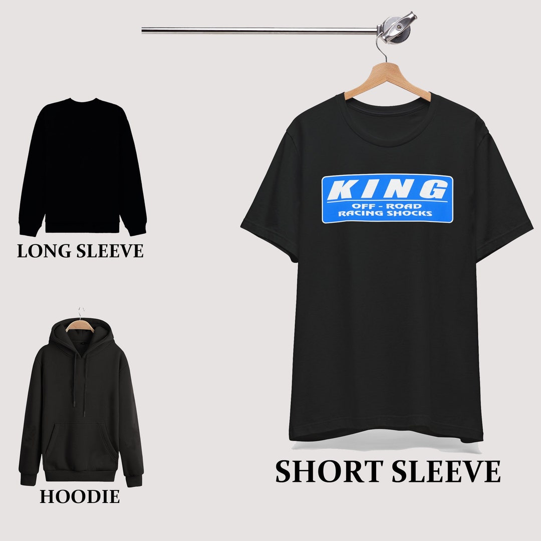 KING off Road Racing Shocks Car T-shirt Long Sleeve Hoodie Black Size S ...