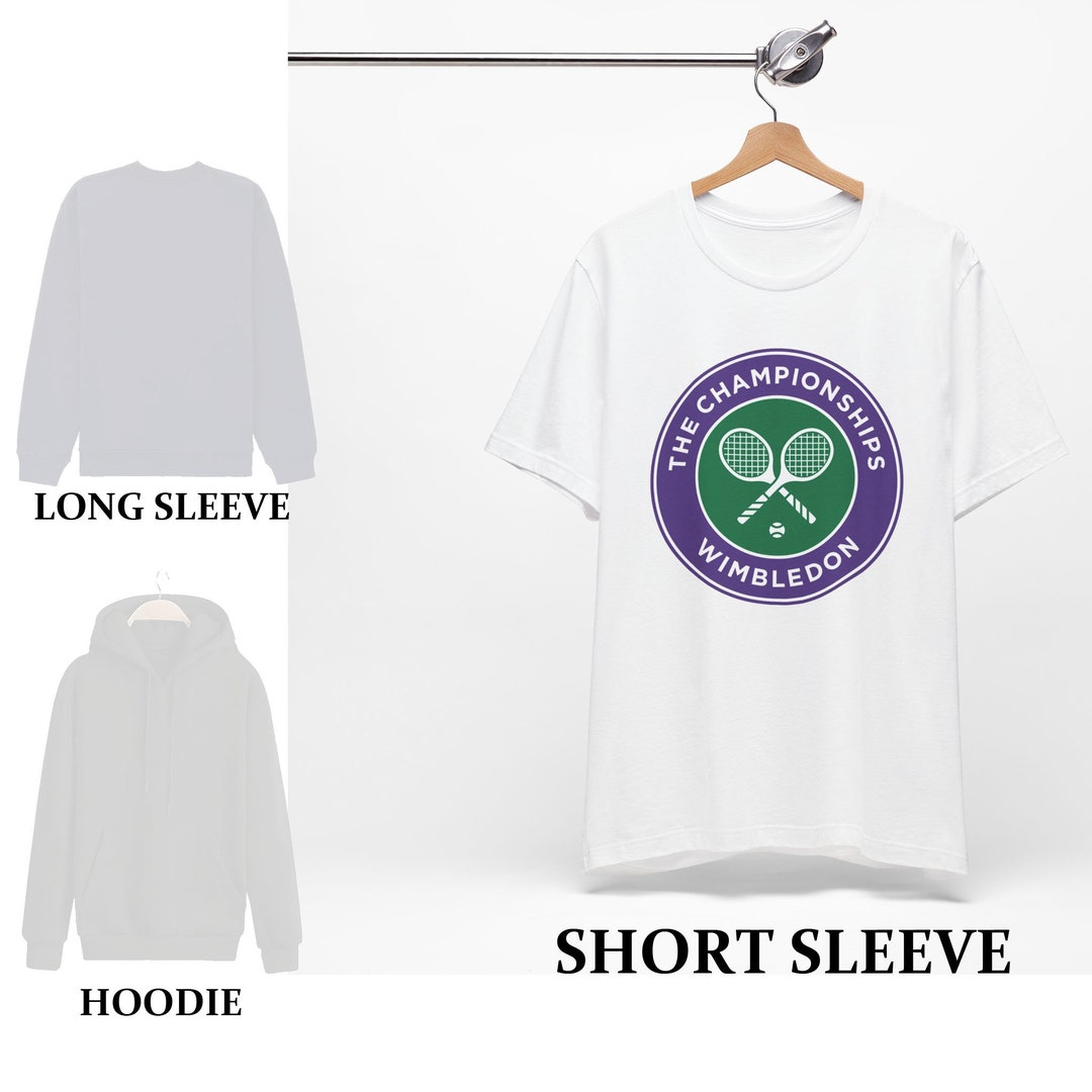 WIMBLEDON Tennis Grand Slam T-shirt Long Sleeve Hoodie White Size S-4XL ...