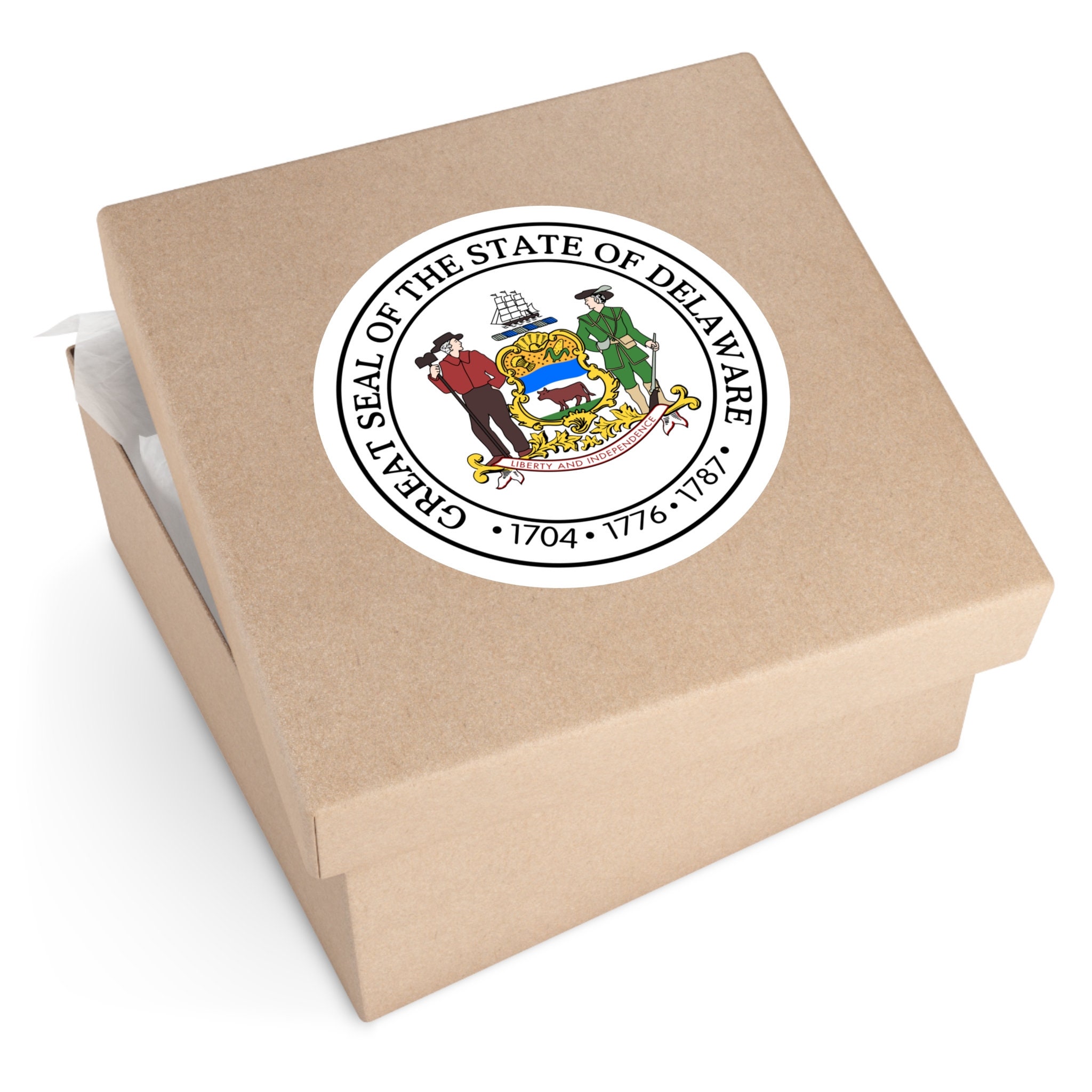 Delaware State Seal Sticker the First State - Etsy