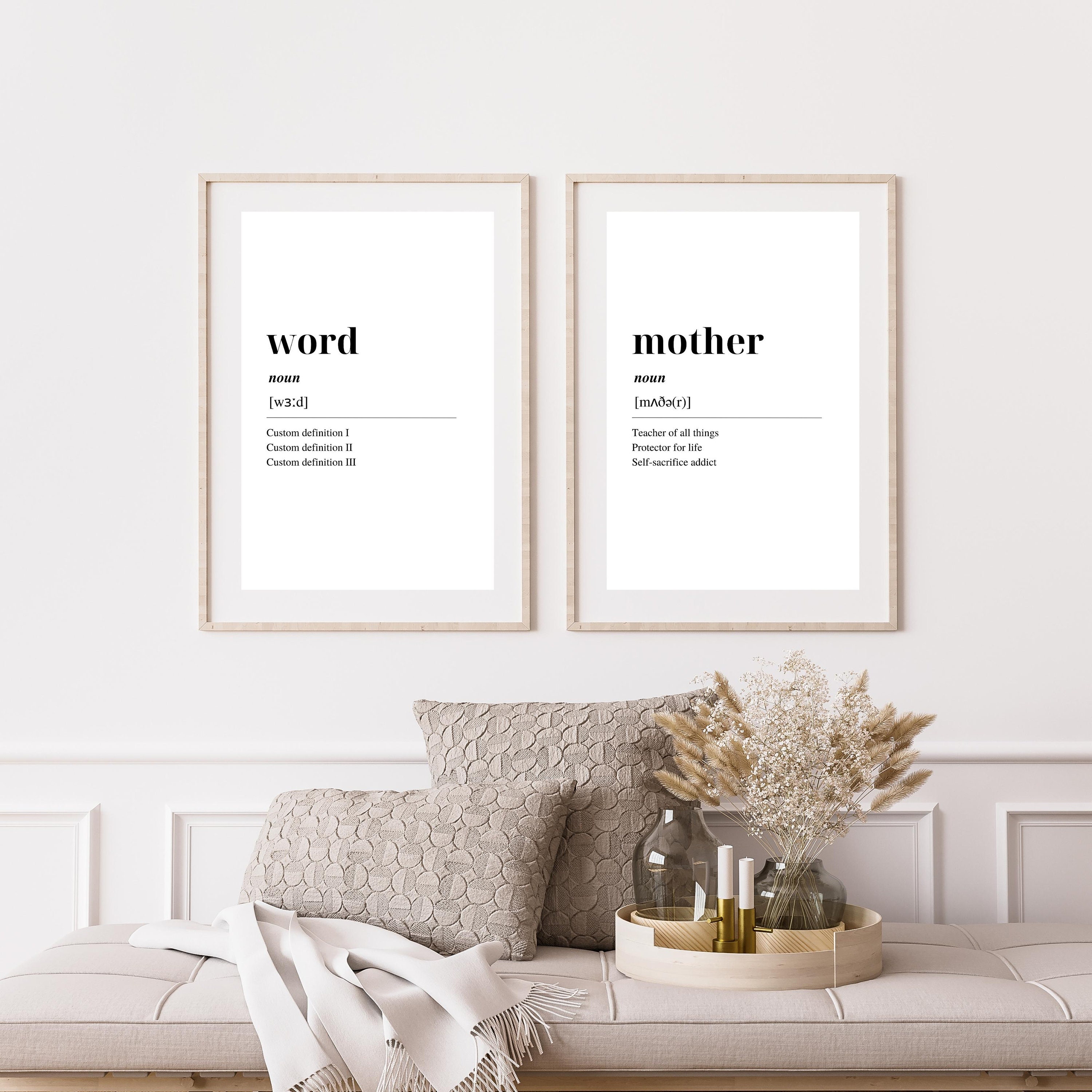 Custom Word Print Custom Word Art Unique Gift Print - Etsy