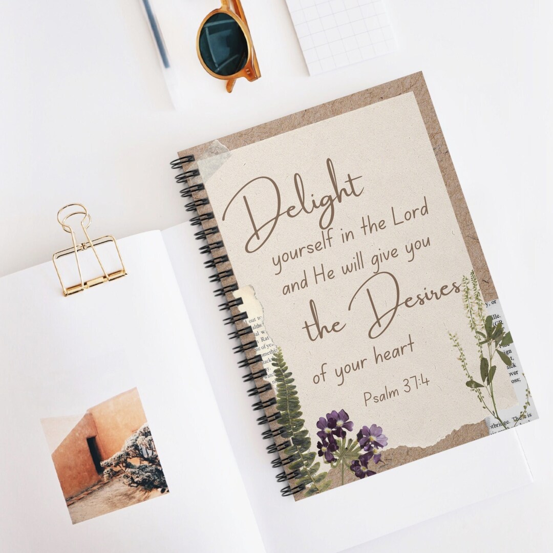 Journal Notebook, Bible Verse Spiral Notebook ,christian Girl Gift ...