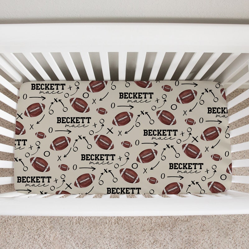 Football Crib Sheet - Etsy