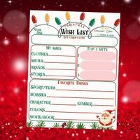 A Christmas Wish List - Etsy