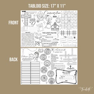 Confirmation Placemat Digital Download, Confirmation Games and ...