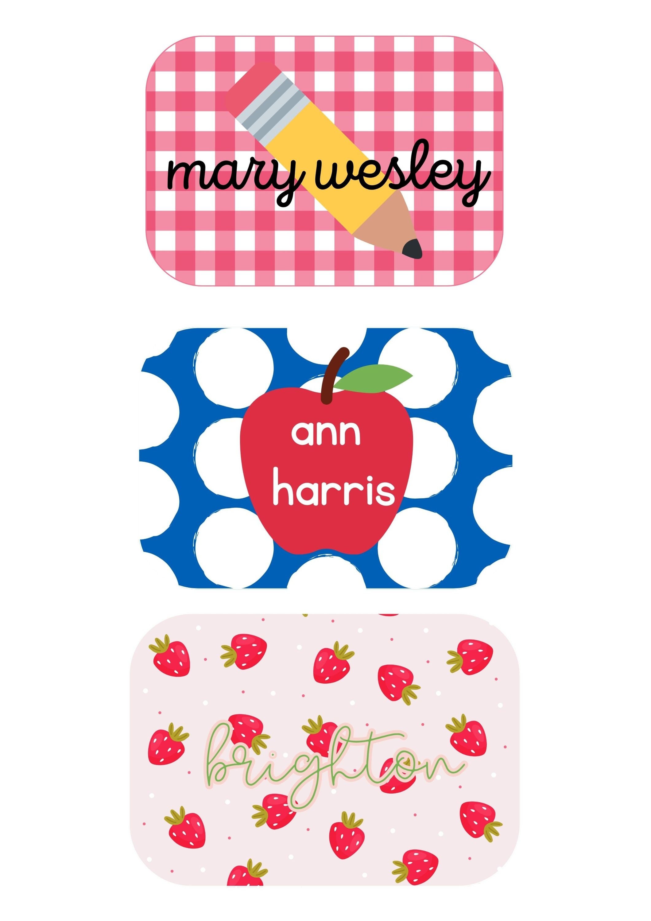 Bento Box Name Labels At Ava Oshaughnessy Blog
