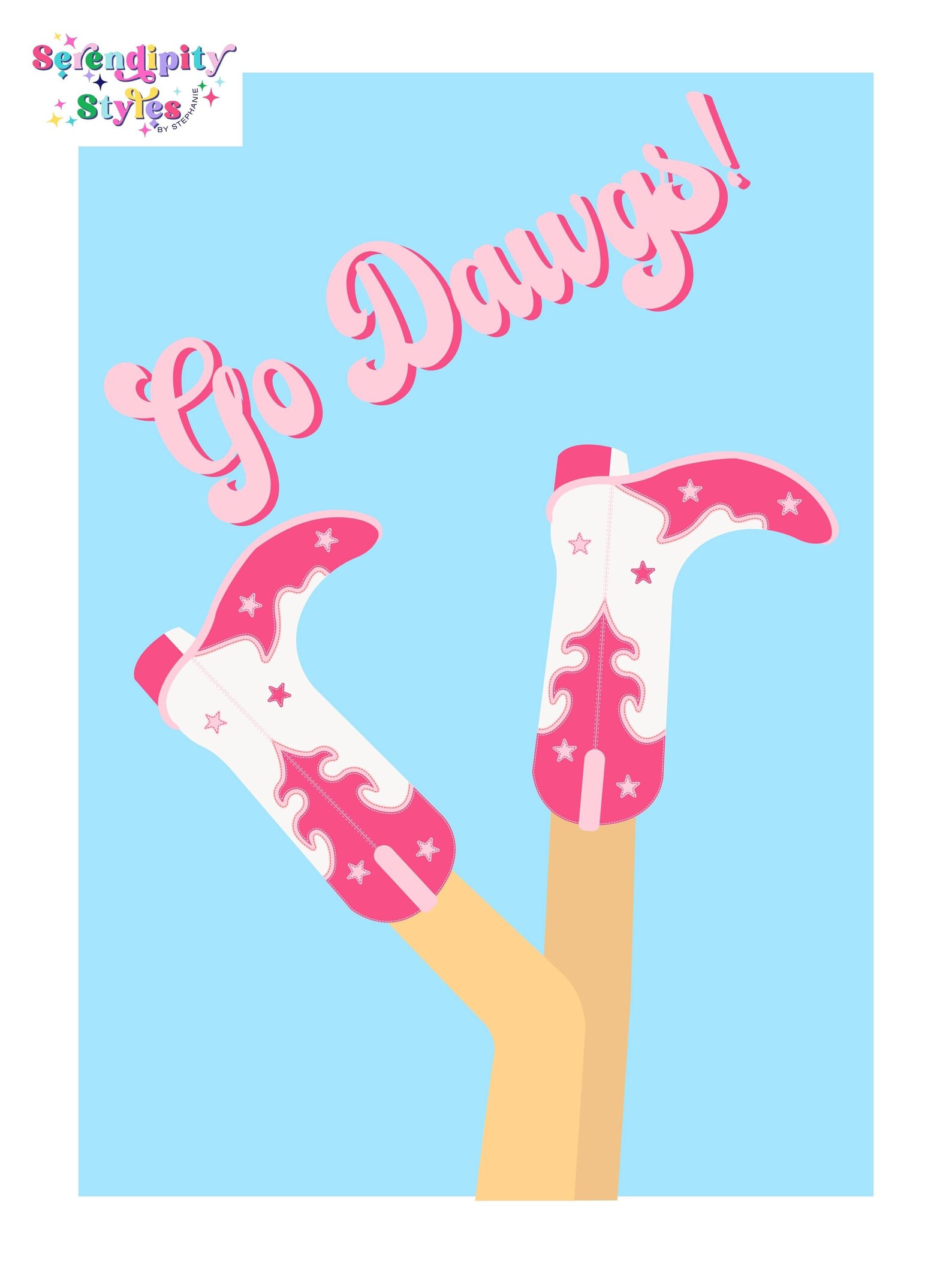 UGA Inspired Collegiate Dorm Prints - University of Georgia Pink - Etsy