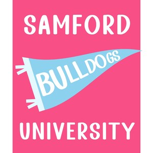 SAMFORD UNIVERSITY Inspired Collegiate Dorm Prints - PINK - Etsy