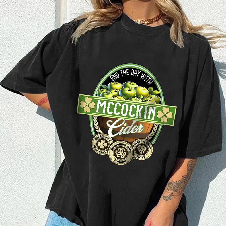 Mccockin Cider Funny St Patricks Day T-shirt - Etsy
