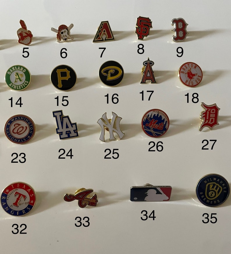Baseball Hat Pins With Gold Trim – High Quality Baseball-inspired Lapel Pins | Fashion Hat ...
