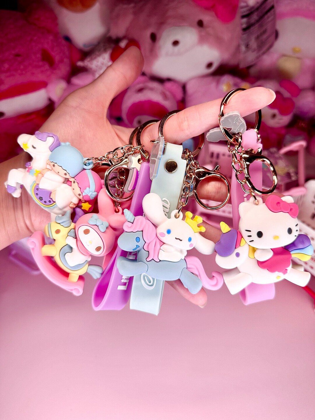 Kawaii Keychain My Melo Cinnamo Little Twin Kitty Cute - Etsy