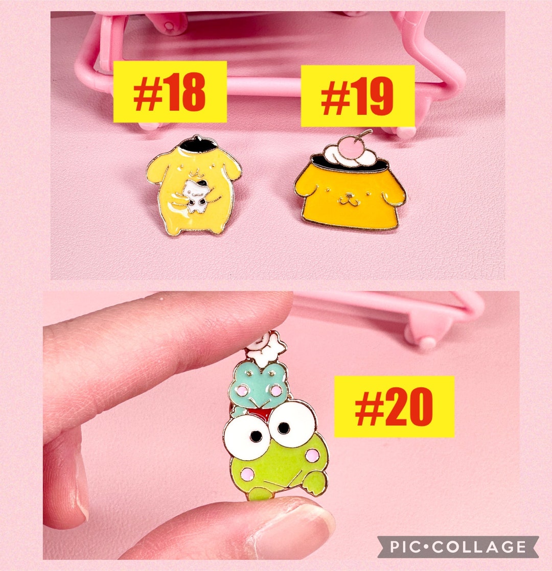 Purin and Kerop Kawaii Pins Cute Pins Purin Keropp Melo Kuro Cinnamo ...