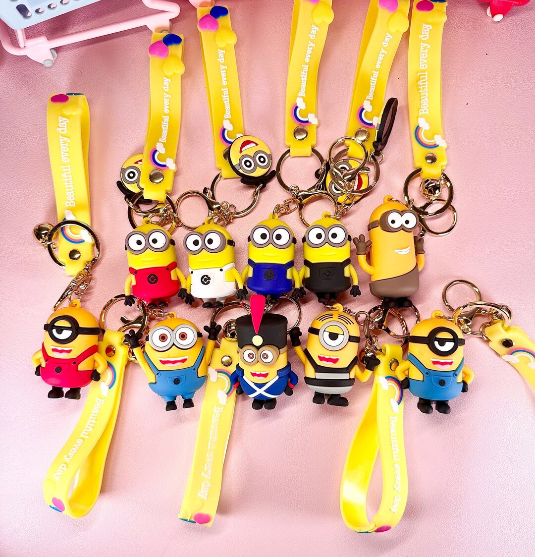 Minions 3D Keychains Cute Keychains Minions Charms - Etsy