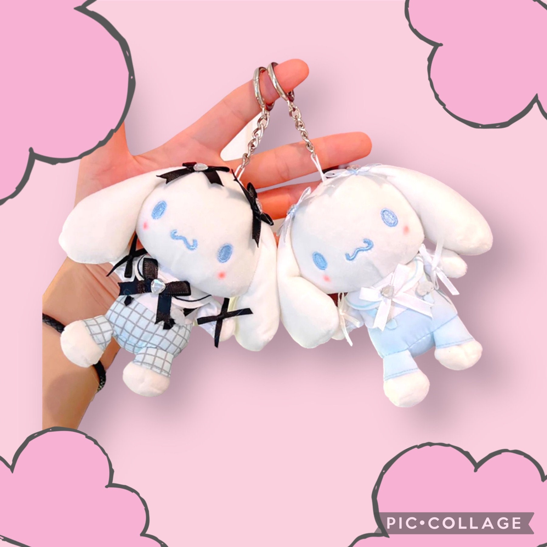 Cinna Plush Keychain Kawaii Cute Plush Keychain Cute Car - Etsy