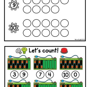 Robot Alphabet and Numbers Dab a Dot Booklet - Etsy