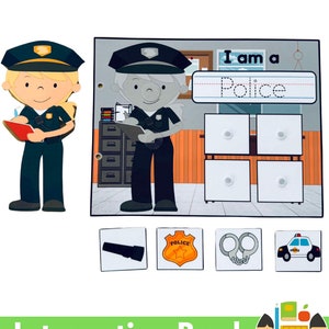 Community Helpers Interactive Book, Activities for Kids, Preschool ...