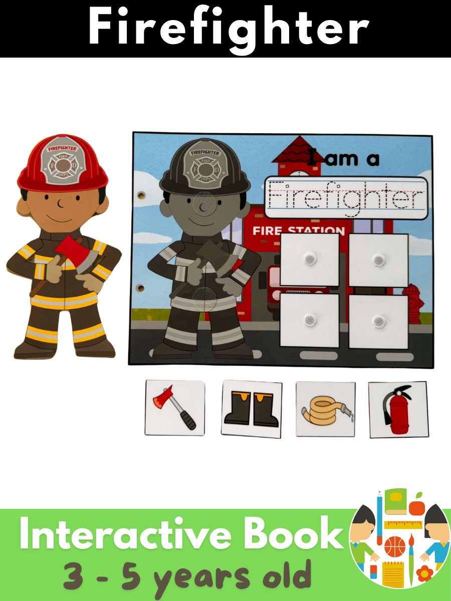 Community Helpers Interactive Book, Activities for Kids, Preschool ...