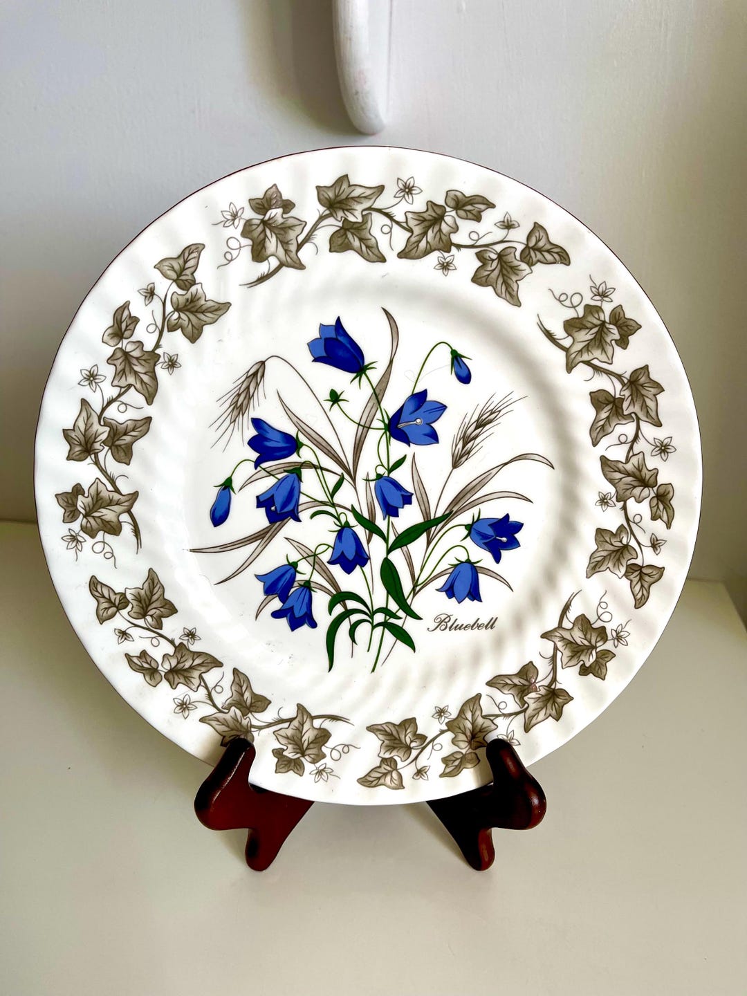 Vintage St Andrews Scotland Bluebells Harebells Fine Bone China Dinner ...