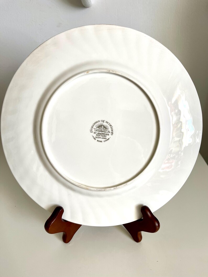 Vintage St Andrews Scotland Bluebells Harebells Fine Bone China Dinner ...