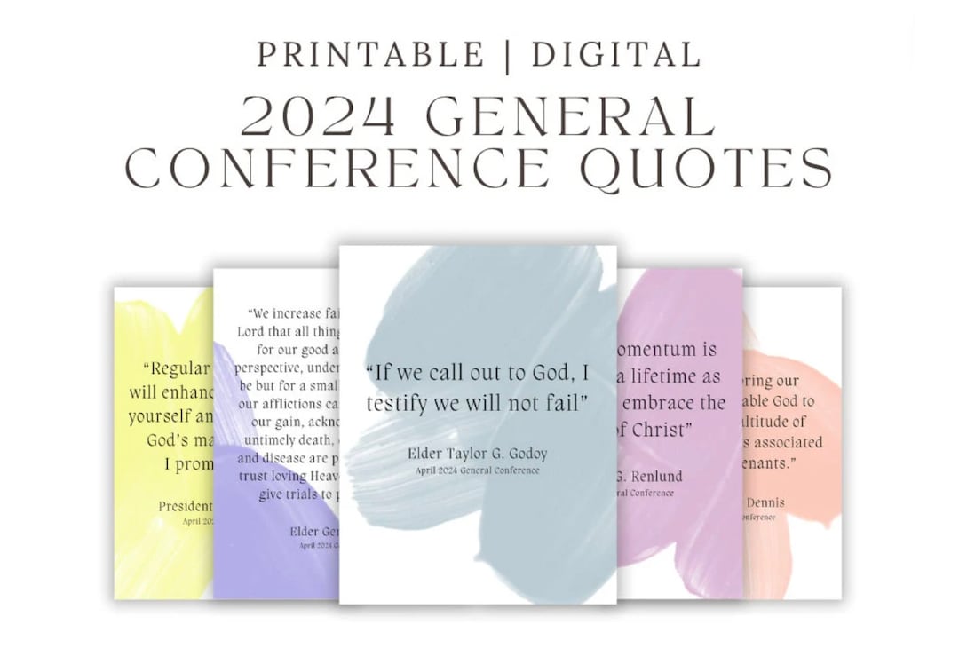 LDS 2024 General Conference Digital Downloads - Etsy