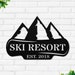 Personalized Snow Skiing Sign, Snow Skier Gift With Name, Custom Skiing ...