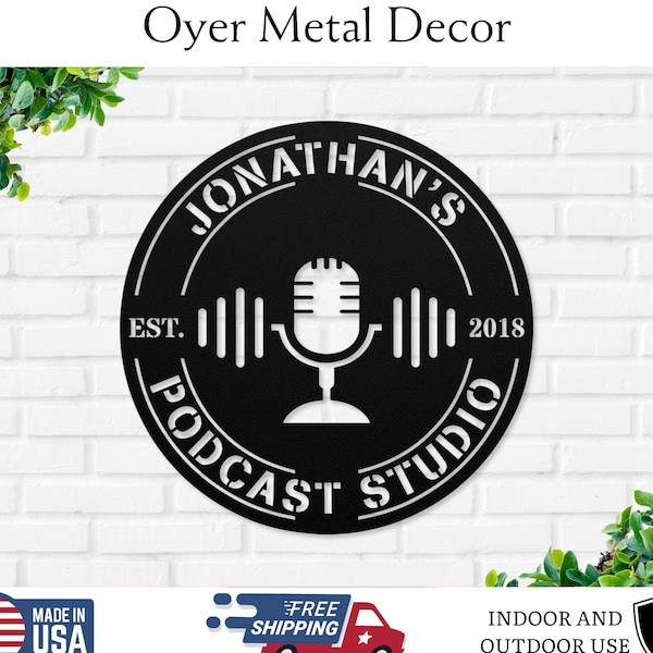 Custom Podcast Sign - Etsy