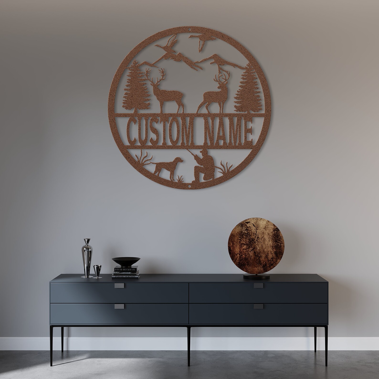 Personalized Metal Cabin Outdoor Hunter Sign, Custom Hunting Sign ...