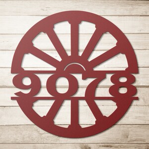Personalized Wagon Wheel Sign, Custom Metal Monogram, Family Name Sign ...