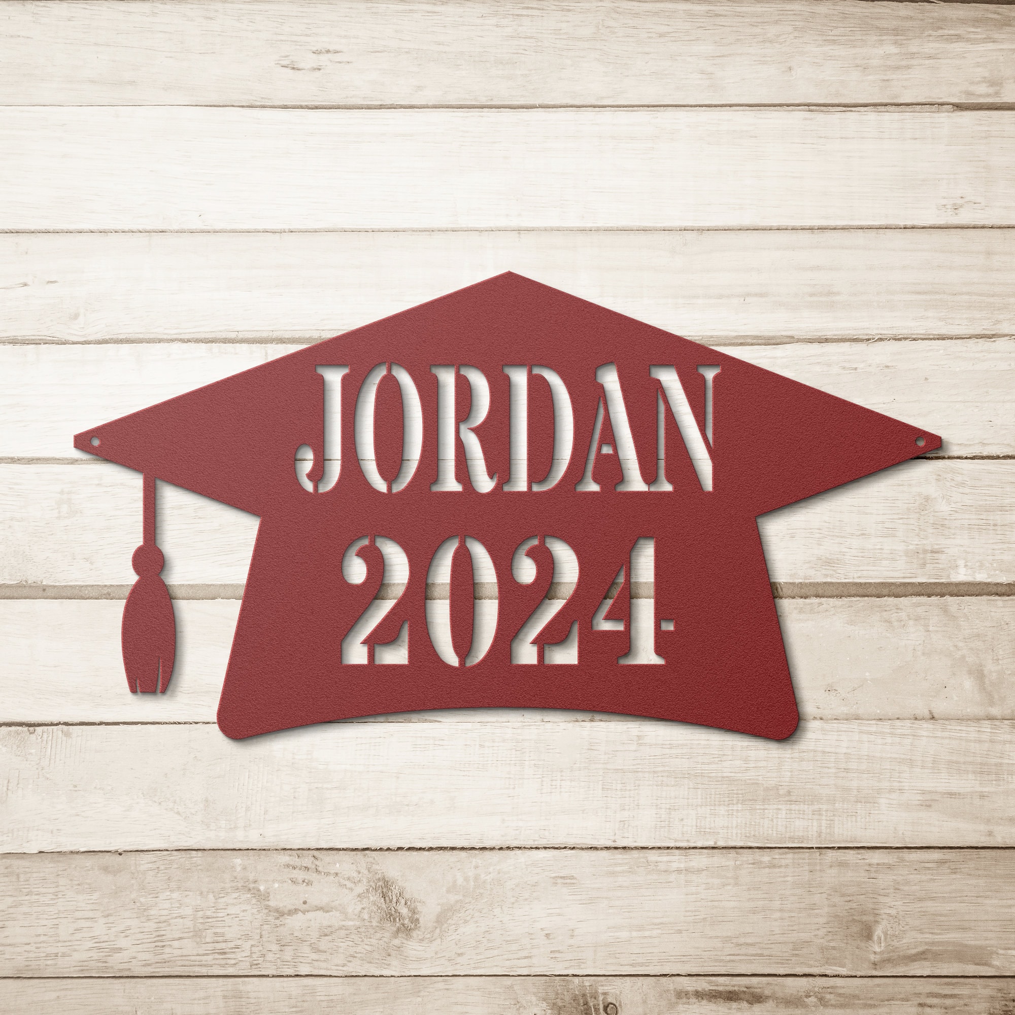 Graduation Cap Personalized Metal Sign, Graduation Decor Name Sign ...