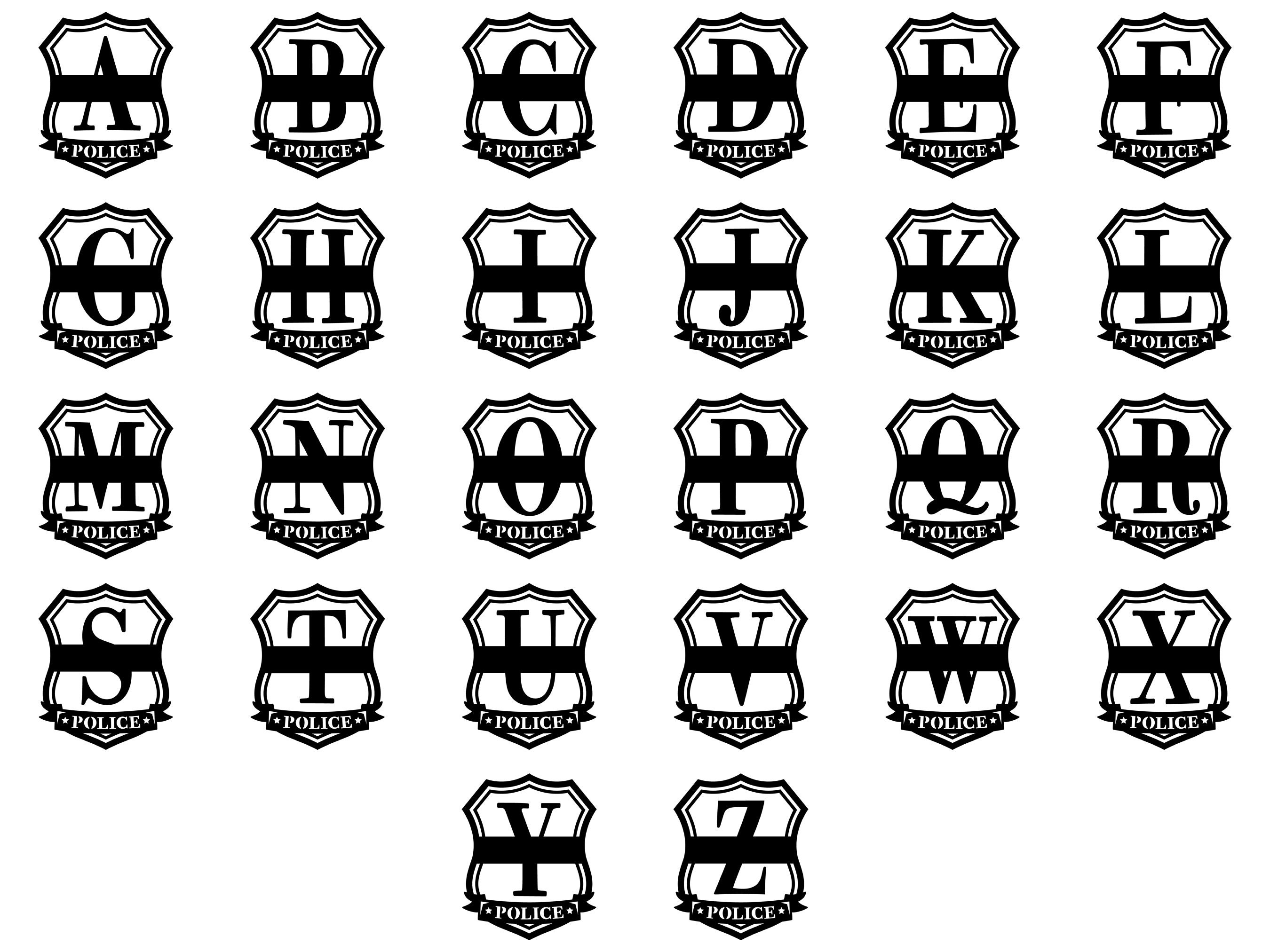 Personalized Police Badge Metal Sign, Metal Wall Art, Police Officer ...