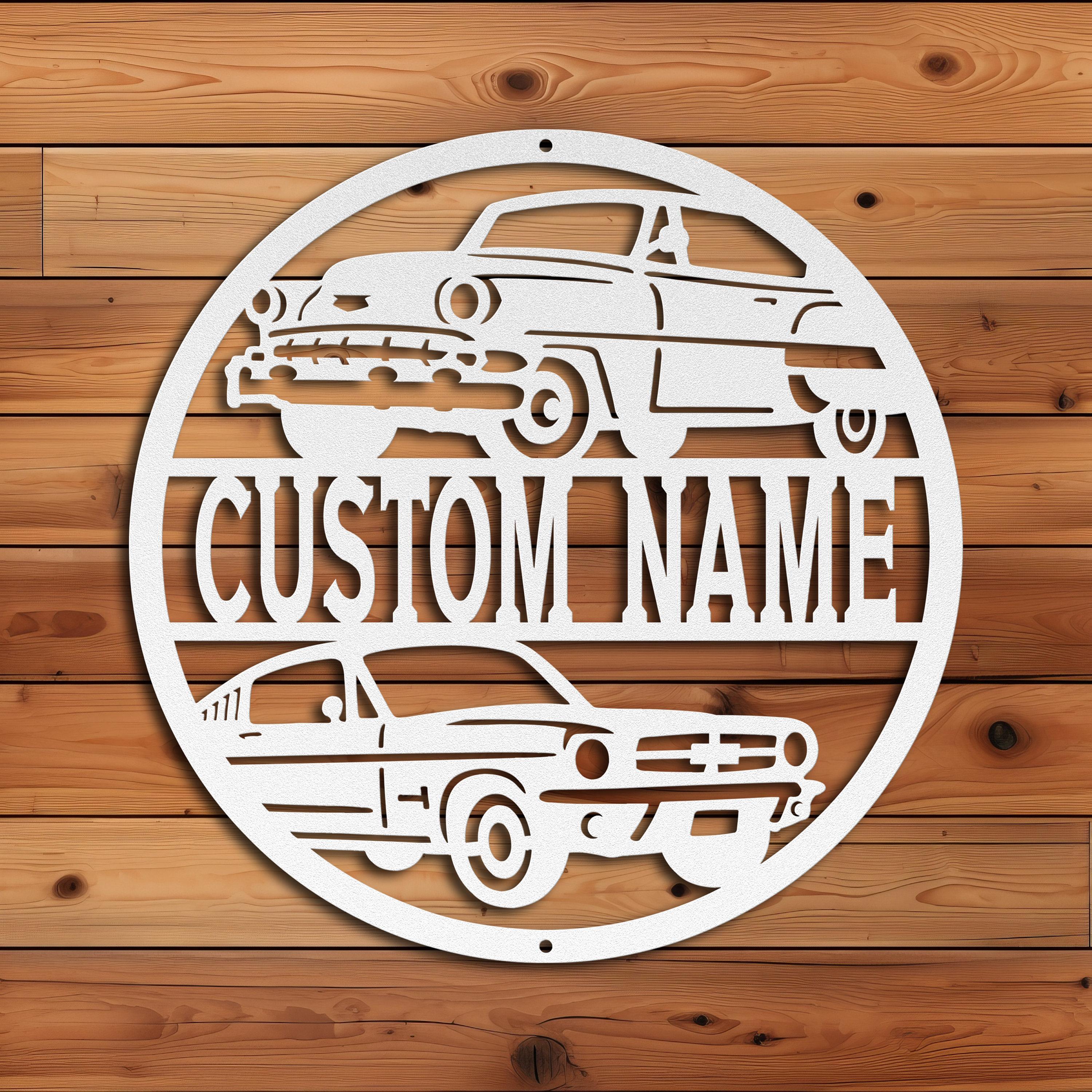 Personalized Metal Car Sign Classic Cars Name Garage Sign - Etsy