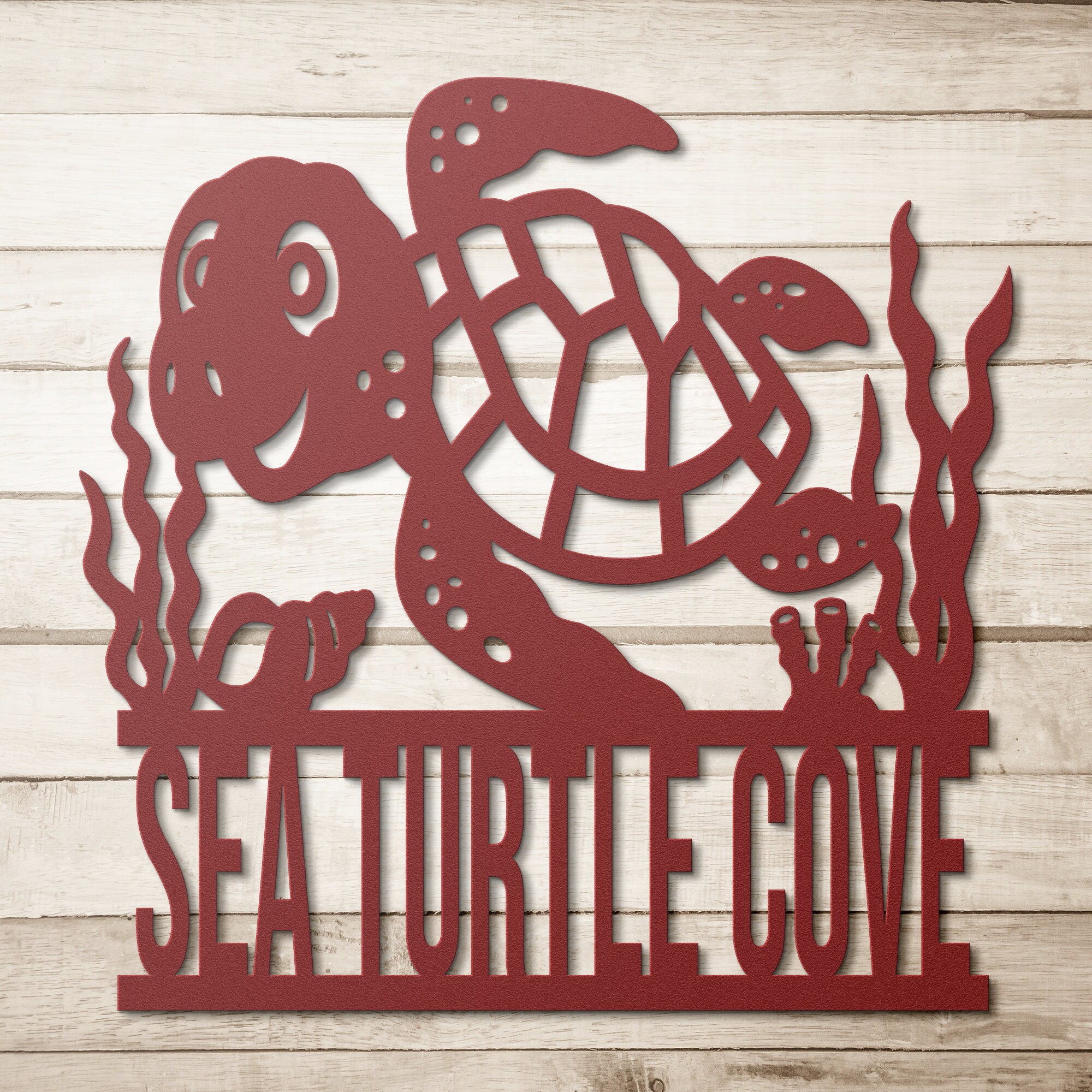 Turtle Name Sign, Personalized Sea Turtle Monogram Sign, Custom Beach ...