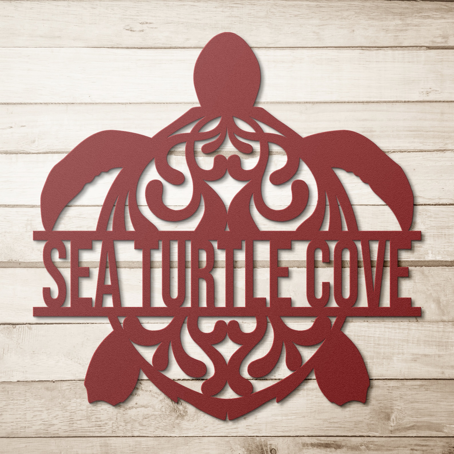 Turtle Name Sign, Personalized Sea Turtle Monogram Sign, Custom Beach ...