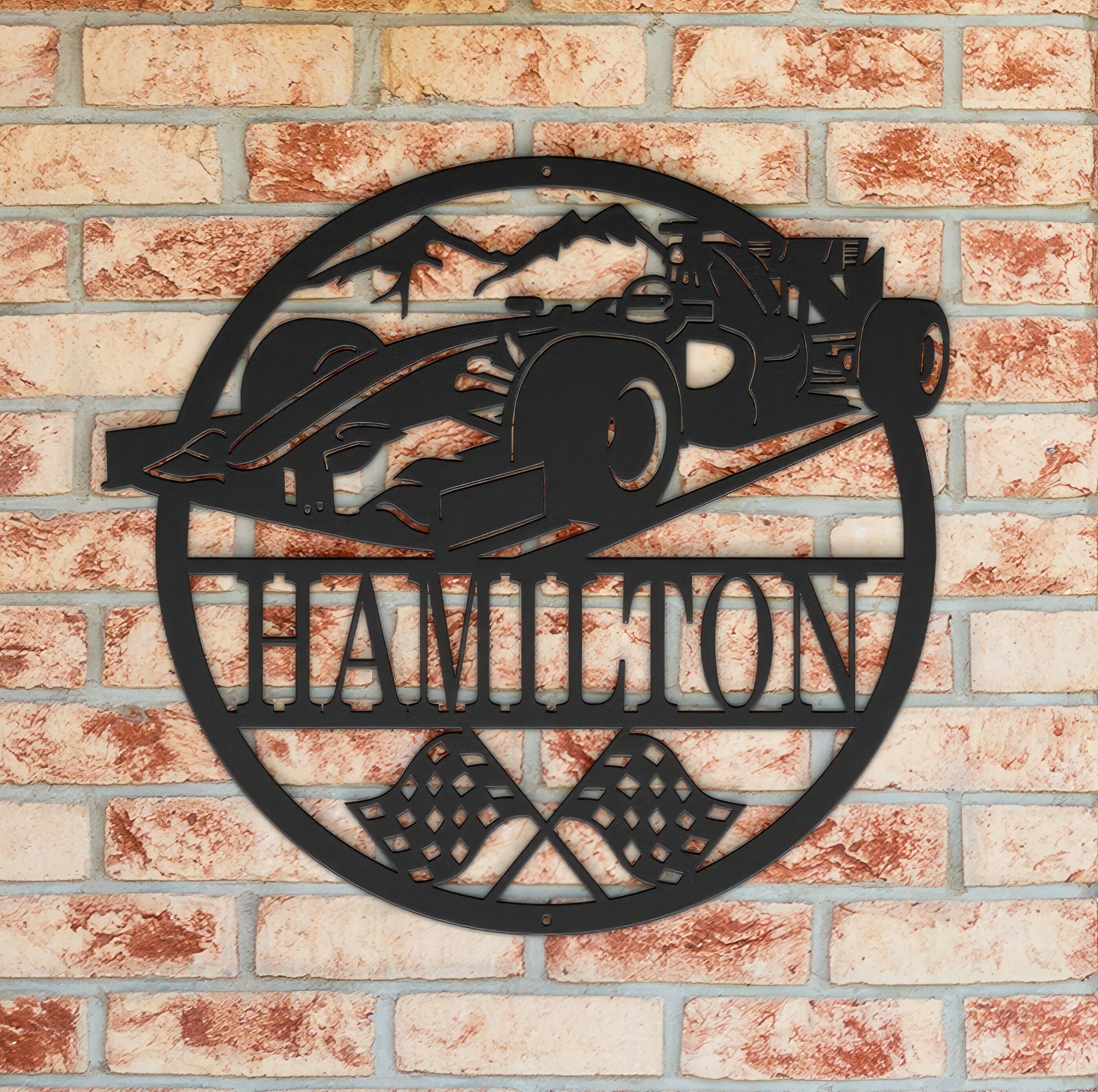 Personalized Race Car Metal Sign Monogram, Home/man Cave Decor, Custom ...