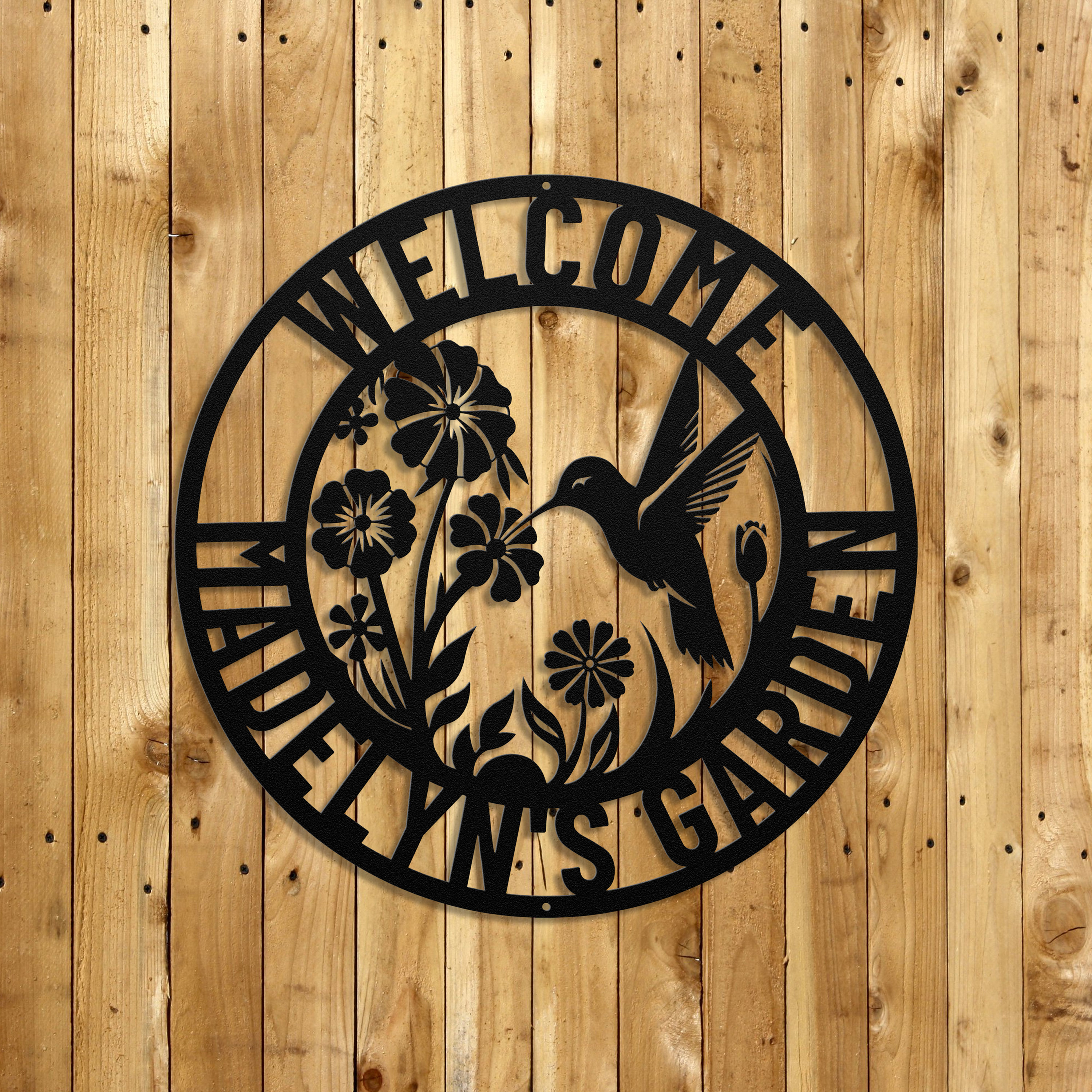 Custom Hummingbird Metal Garden Decor, Hummingbird Metal Sign, Custom ...