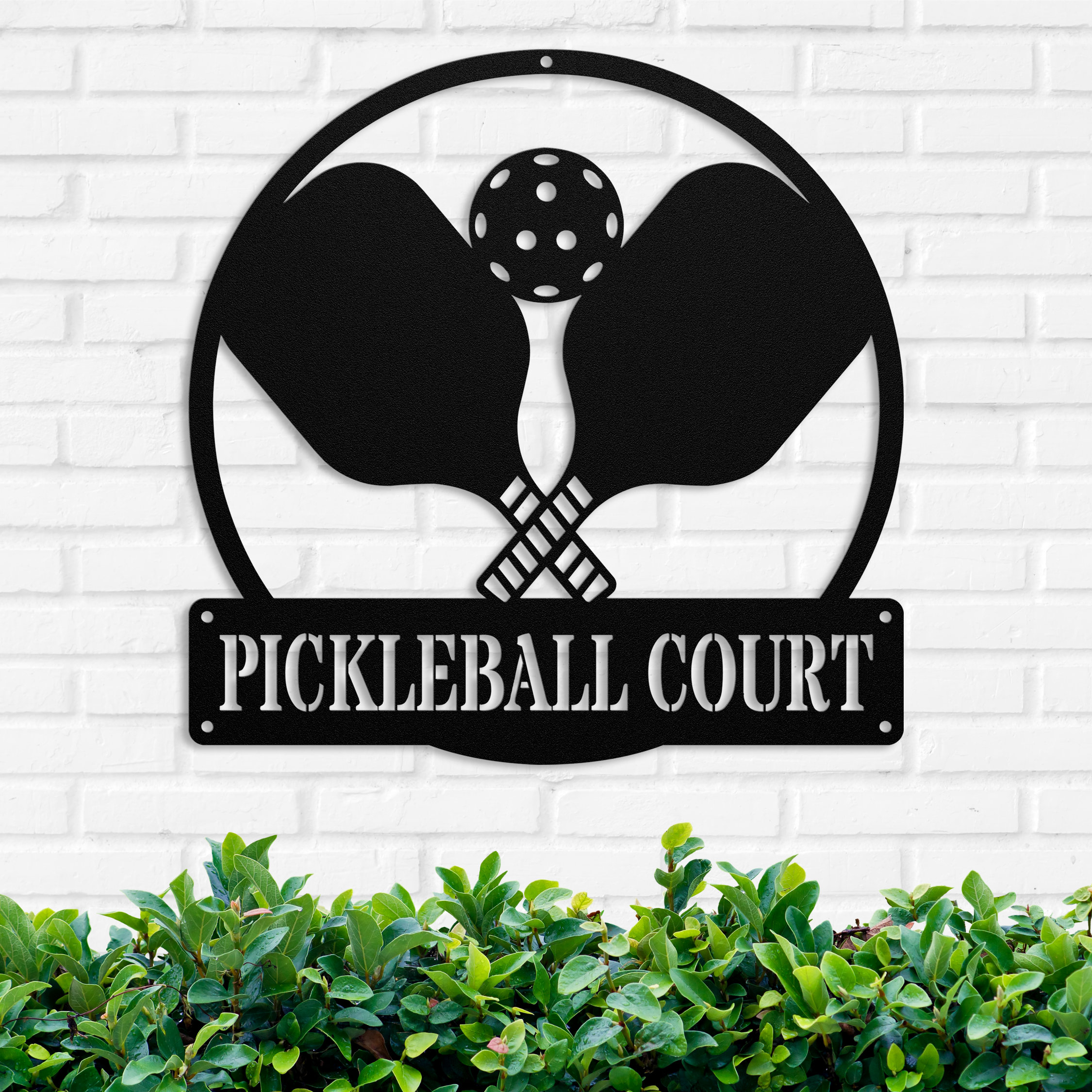 Personalized Pickleball Metal Wall Art, Custom Pickleball Paddle Sign ...