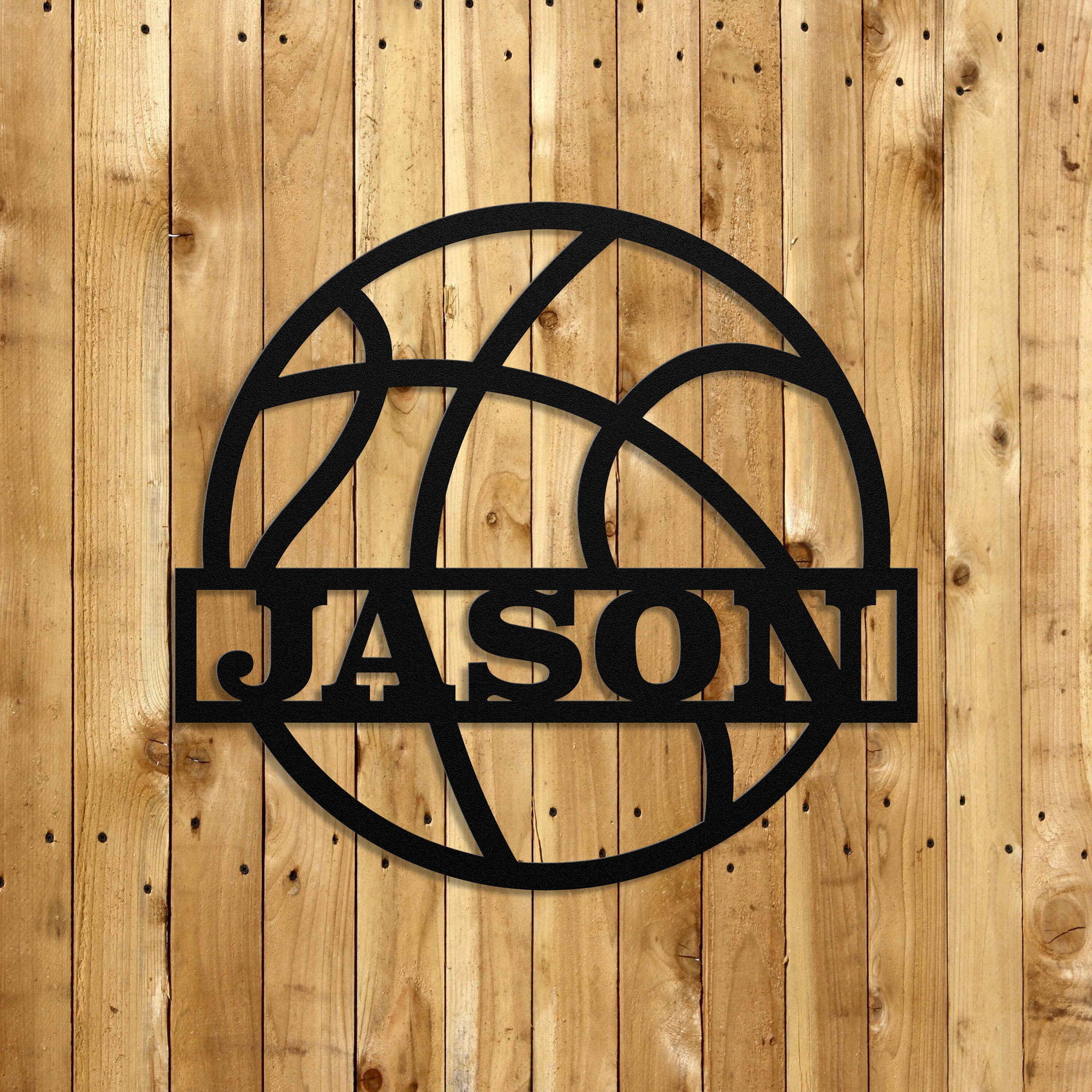 Personalized Basketball Metal Wall Art, Custom Basketball Metal Sign ...