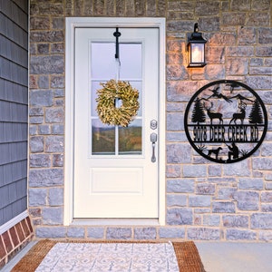 Personalized Metal Cabin Outdoor Hunter Sign, Custom Hunting Sign ...