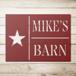 Custom Metal Texas Flag Name Sign, Personalized Texas Metal Sign, Last ...