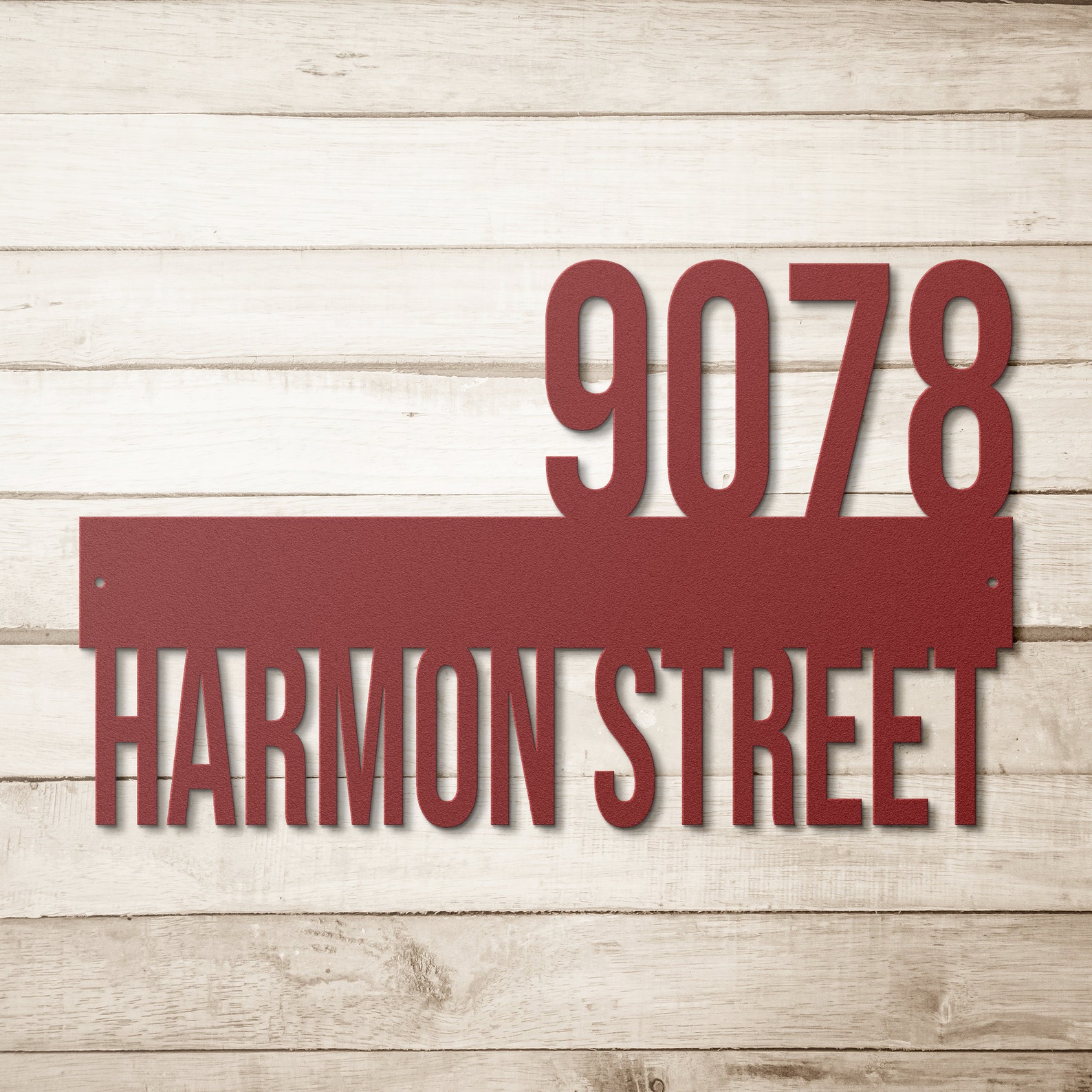 Metal House Address Sign, Modern Metal House Address Sign, Address ...