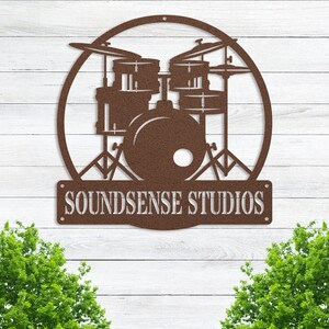 Custom Drummer Metal Wall Art, Personalized Drummer Name Sign, Drummer ...