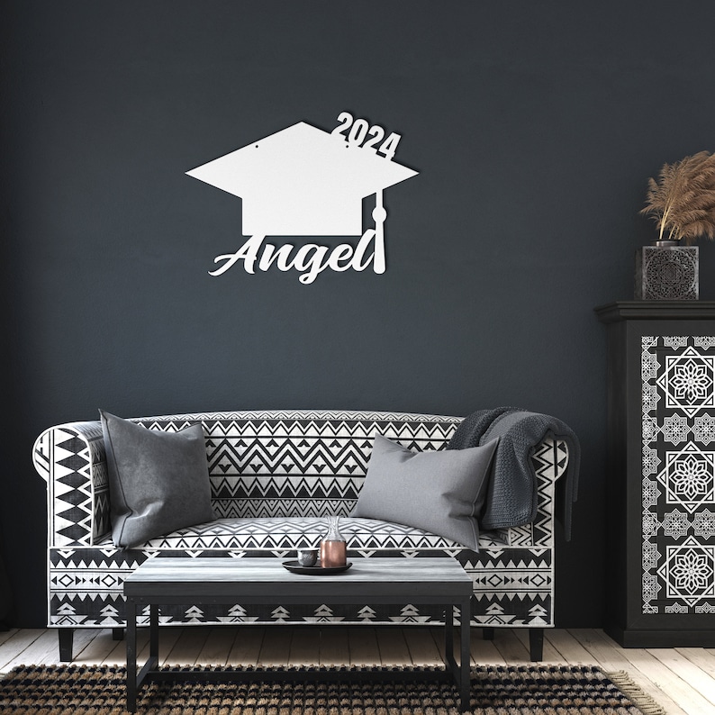 Custom Graduation Decor Name Sign, Custom Grad Metal Sign, Class of ...