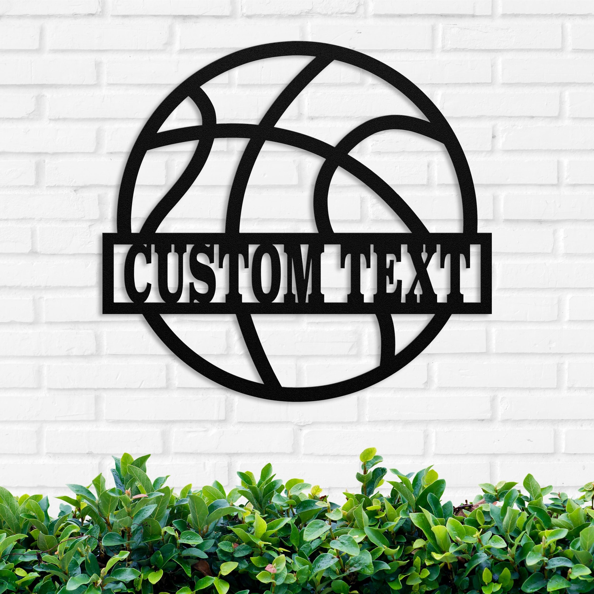 Personalized Basketball Metal Wall Art, Custom Basketball Metal Sign ...