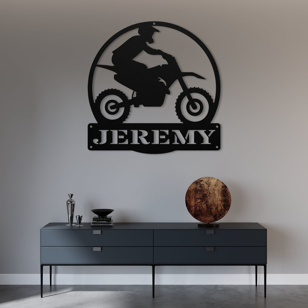 Custom Motocross Metal Sign Metal Wall Art Personalized - Etsy
